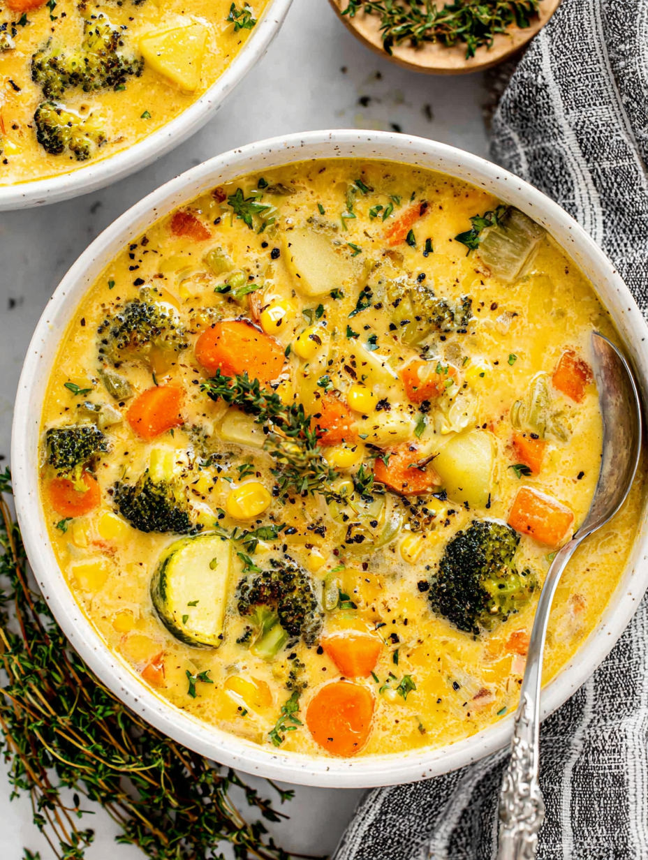 Hearty Cozy Vegetable Soup for Comforting Dinners - bakeitgood.com